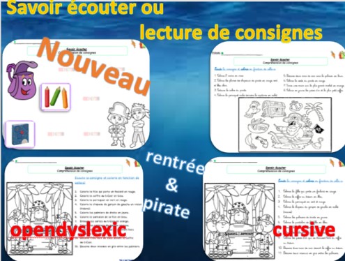Lecture de consignes, savoir écouter et lire pour faire - Dys é moi
