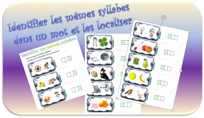 Phonologie des ateliers et des jeux pour préparer à la lecture – Dys é moi