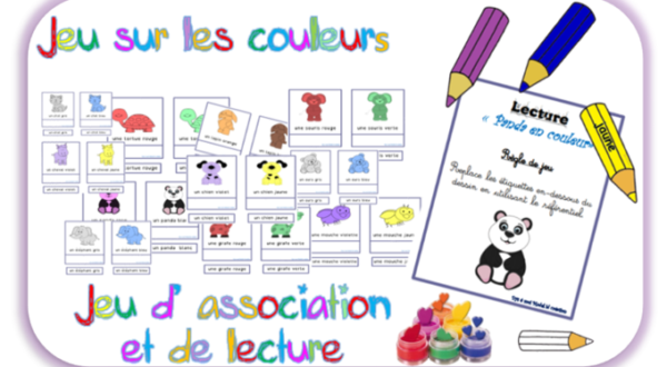 Jeu nomenclature sur les animaux et les couleurs - Dys é moi
