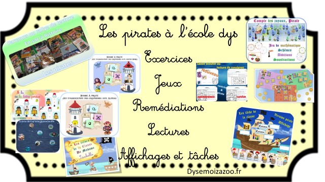 Les activités autour des pirates dans une classe dys - Dys é moi